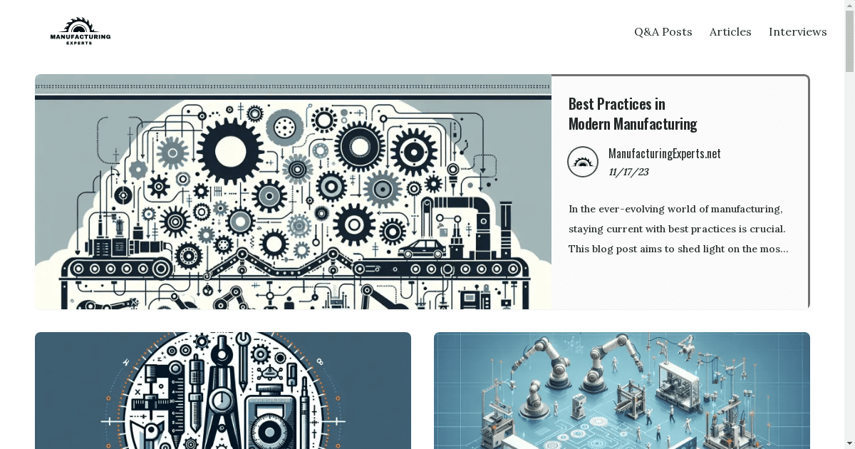 ManufacturingExperts.net Launches as Premier Destination for ...